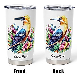 Gannet Gifts, Personalized Tumbler with Gannet Animal’s Name – Custom Cup for Animal Lovers, Gift for Women, Men, Boys, Girls, Gift for Birthdays & Christmas, 20oz Steel Coffee Cup X7gJB4