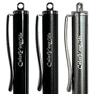 ColorYourLife 3-Pack 5.3'' Micro-Knit Mesh Tip Capacitive Stylus Pens for Touch Screens with Replaceable Fiber Tips, Universal Stylus Pens and Cleaning Cloth (Matt Black, Black, Gun Grey)