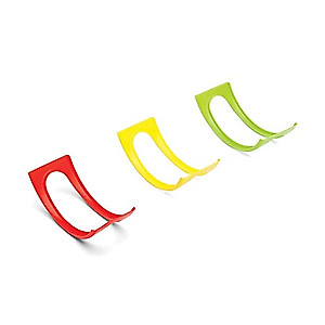 Fox Run Upright Taco Holders, Set of 12, Red/Green/Yellow