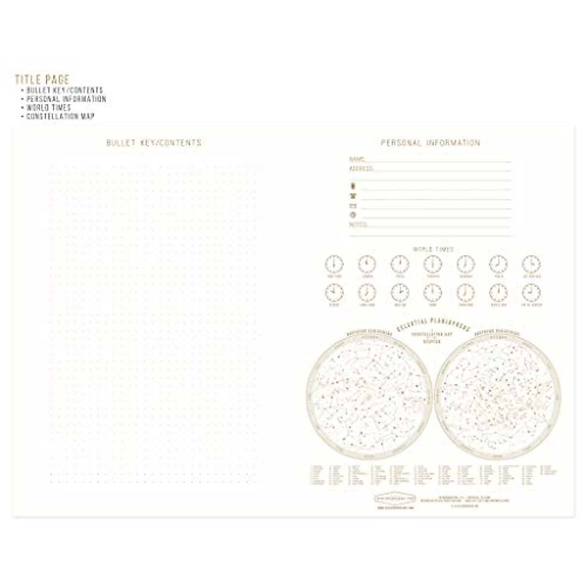 DesignWorks Ink Cloth Bound Personal Journal, Blue - Make it Happen