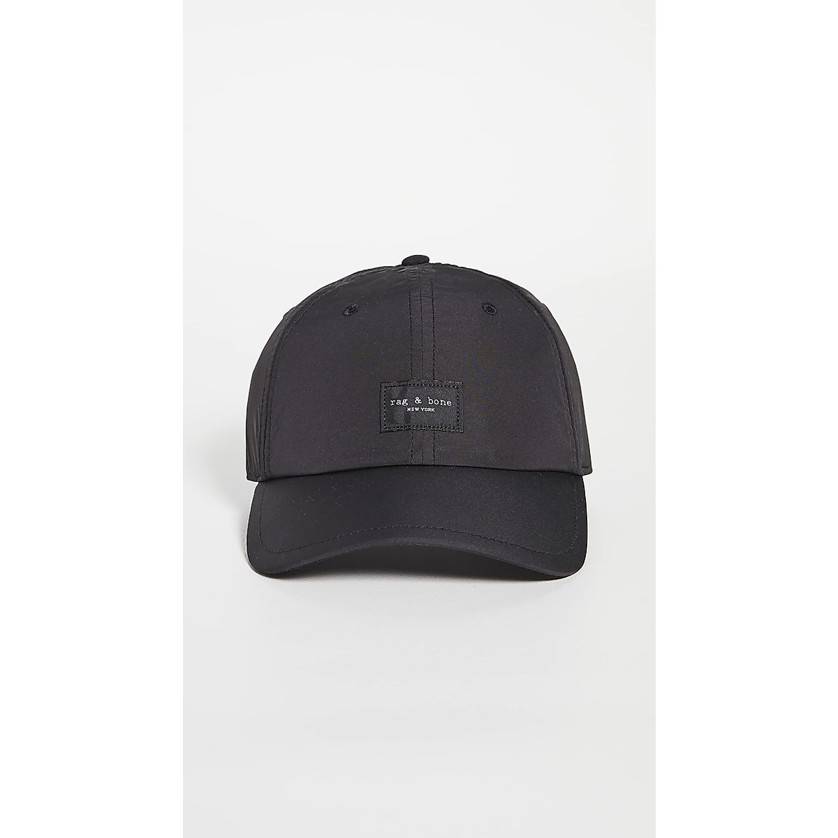 rag & bone Women's Addison Baseball Cap, Black, One Size