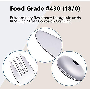 ANNOVA Kids Silverware Set 6 Pieces - Childrens Flatware Stainless Steel (6, Cow)