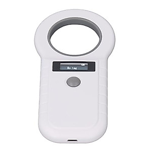 Pet Chip Scanner, Microchip Cat Feeder Microchip Scanner with Dual Frequency Chip Portable Pet Tag Reader, Rechargeable Animal Tag Scanner, Pet Microchip Tag Reader for Pet