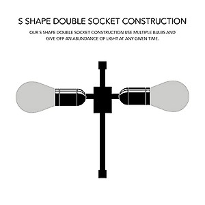 Adesso 1562-21 Cap Table Lamp, 23 in., 2 x 40W Type A (Not Included), Black & Antique Brass, 1 Table Lamps