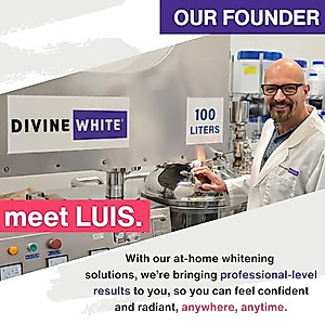 Divine White Dual-Action Stain Removal Aligner/retainer Cleaner and Teeth Whitening Foam- Hydrogen Peroxide-Good for Invisalign, ClearCorrect, SmileDirectClub, Candid -Oral Care-Toothpaste Replacement