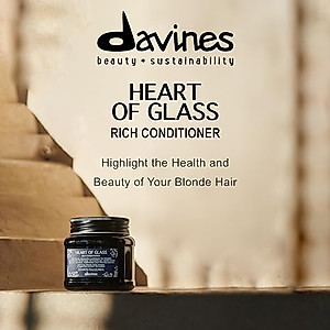 Davines Heart of Glass Rich Conditioner for Blonde Care, 8.76 oz.