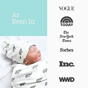 MONICA + ANDY Unisex Organic Cotton Baby Boy Girl Adjustable Top Knot Cap, Pink Le Macaron, 0-6 Months