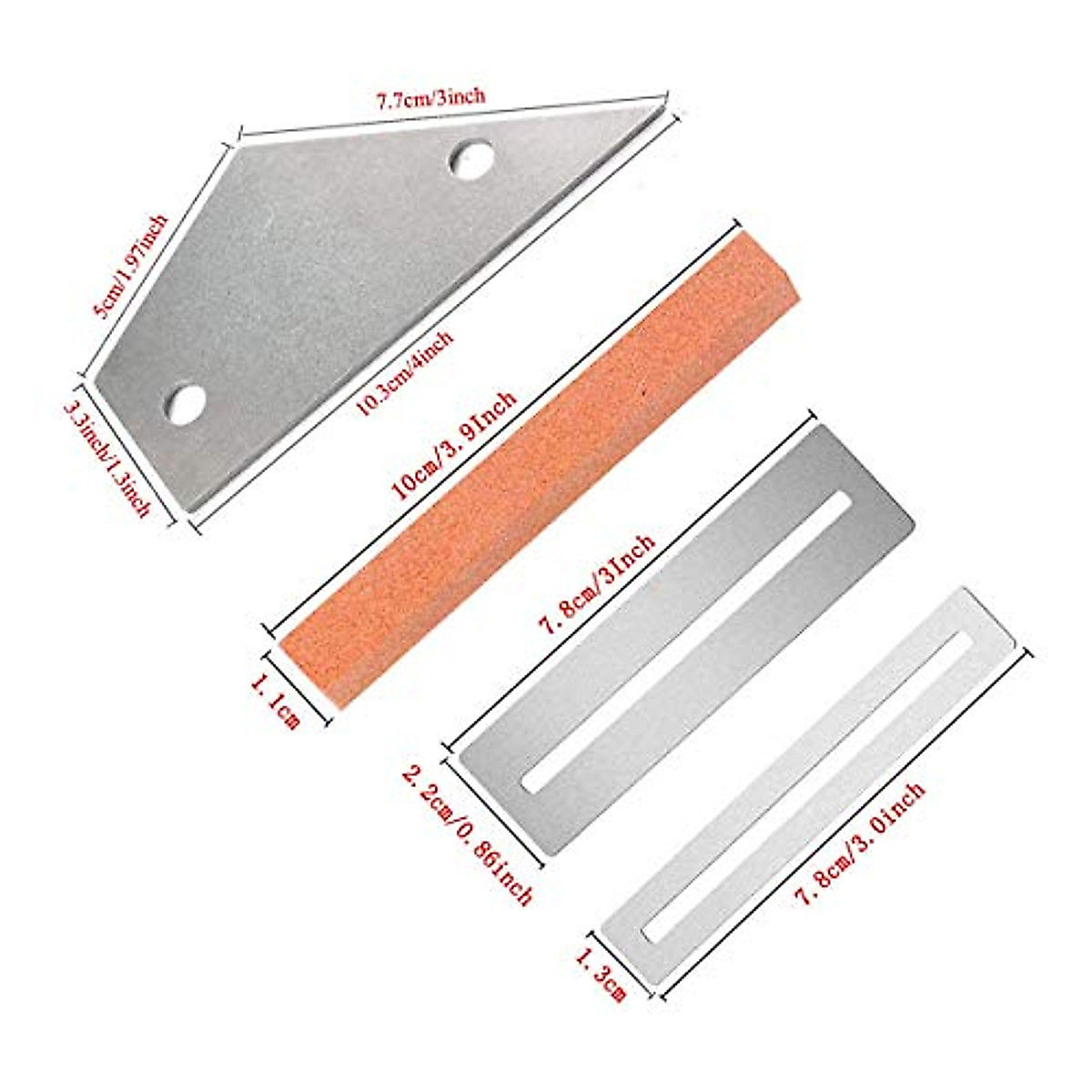 TIMESETL 6 Pack Guitar Luthier Tool Kit Include Guitar Fret Crowning File, Double Headed Guitar Bass Fret Wire Rubber Hammer, Stainless Steel Fret Rocker, 2 Fingerboard Guards Protectors and Grinding