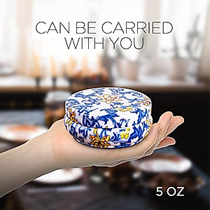 Hausware Citronella Candles Outdoor & Indoor, 4x5oz 3-Wick Scented Candles Gifts Set,Natural Soy Wax Portable Travel Tin Gift Set for Home Garden Patio Balcony Decorative