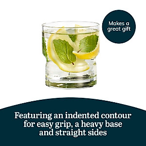 Libbey Newton Stackable Double Old Fashioned Glass, 12 ounce, Set of 6