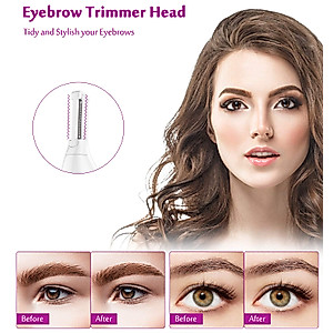 Electric Shaver for Women, 3-in-1 Painless Women Hair Trimmer Body Hair Removal Bikini Trimmer for Legs, Arms, Underarms, Face and Bikini Rechargeable Cordless Womens Shaver Hair Remover - USB Charge