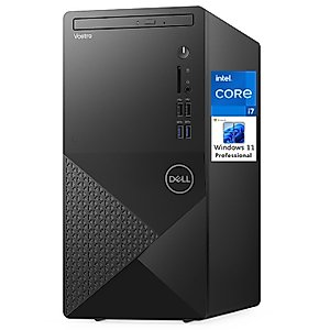 Dell Vostro 3888 Tower Business Desktop Computer, Intel Octa-Core i7-10700, 16GB DDR4 RAM, 512GB PCIe SSD + 1TB HDD, DVDRW, 802.11AC WiFi, Bluetooth, Keyboard & Mouse, Windows 11 Pro