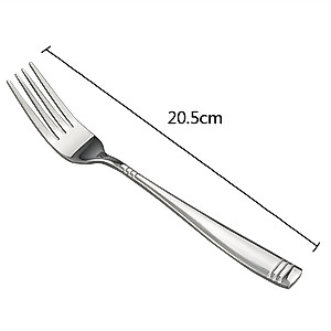 DynkoNA Stainless Steel Forks Set of 12, Kitchen Forks for Eating
