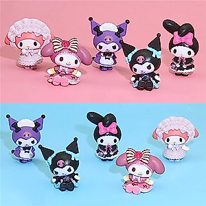 Anime Figure Toys Anime Cake Toppers Cute Room Decor PVC Model Dolls Cute Action Figure Statues (melo-Kuro 5pcs)¡­