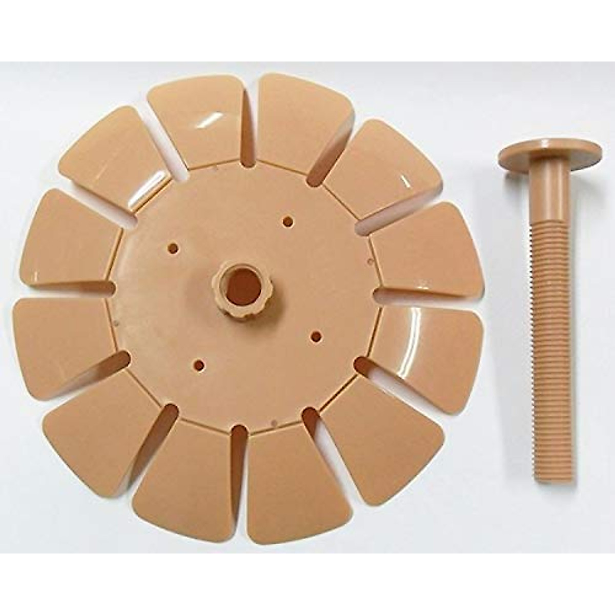 NURUMI - Premium Press Plate - Principle of Fermentation Weight Useful for a large amout of Pickles, Fermentation and Mature Foods in Crock Jar Container Mouth(over 14cm, 5.5in) (Round Apricot)