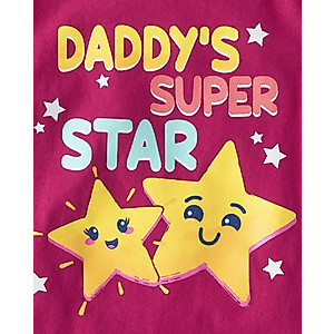 The Children's Place Baby-Girls And Toddler Girls Short Sleeve Graphic T-shirt 3-pack Rainbow/Sun/Star 4T