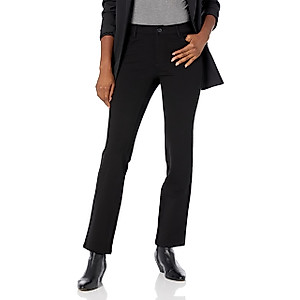 Jones New York Womens Modern Compression Lexington Straight Jeans, Adriadic Black, 12 US