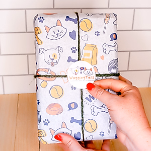 COACO Personalized Tissue Paper, Your Custom Design, Logo, or Text, Great for Holiday or Special Occasion, Small Business Packaging or Gift Wrapping, Gift Bags, 30, 50, or 100 Count, Blush (18"x10")