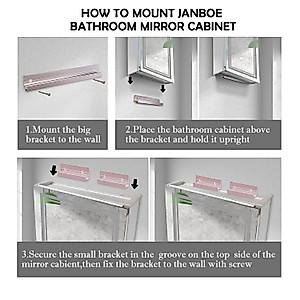 Janboe 20×26inch Medicine Cabinet with Lights,Lighted Medicine Cabinet,3 Colors&Dimmable,Demister,Internal Light,USB Shaver Socket,Inner Door Lighting