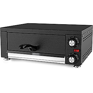 PYY Pizza Oven Indoor Electric Pizza Oven Countertop Commercial Pizza Oven with Crumb Tray Stainless Steel Pizza Maker Machine for Home