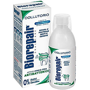 Biorepair: " Collutorio " Mouthwash 500ml/16.9 fl.oz - Pack of 4