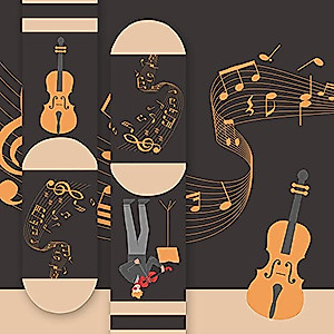 Funny Violin Socks Men Teen Boys - Music Fun Novelty Crazy Funky Cool Socks 9-11 Musical Musician Violin Valentines Day Gifts for Music Lovers Christmas Stocking Stuffers