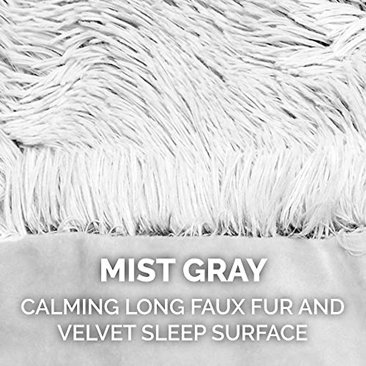 Furhaven Waterproof Throw Blanket for Dogs & Indoor Cats, Washable - Shaggy Plush Calming Long Faux Fur & Velvet Dog Blanket - Mist Gray, Extra Large/XL