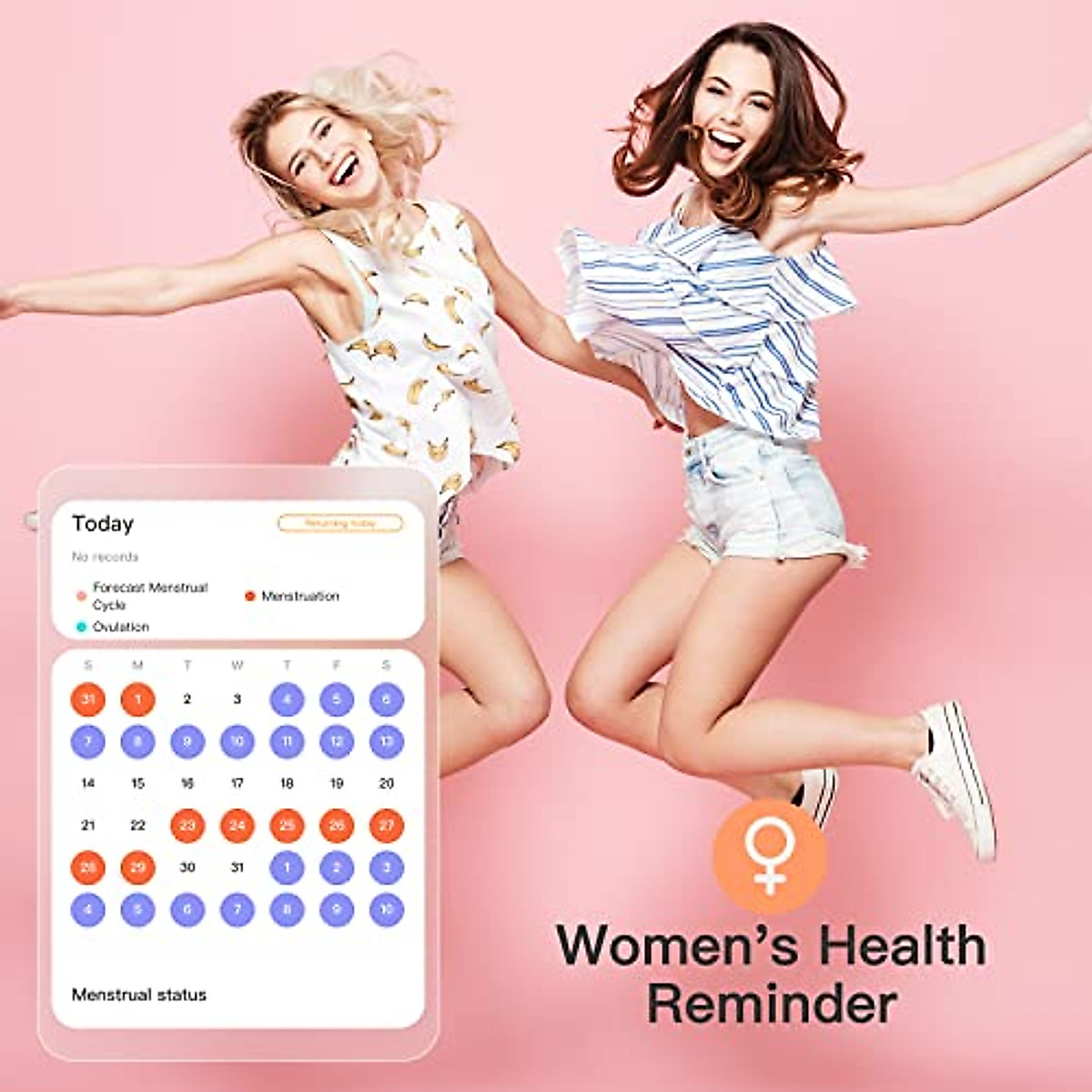 AGPTEK Smart Watches for Women, 5ATM Waterproof Swimming Smartwatch for iPhone Android Phones, Fitness Tracker Watch Support Heart Rate Monitor Pedometer Sleep Monitor, LW11 Pro