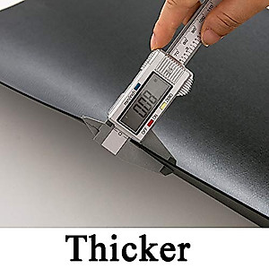 DOLOPL Placemats Black Placemat Leather Table Mats Set of 6 Heat Resistant Easy to Clean Wipeable Waterproof Washable Outdoor Placemats for Kitchen Dining Patio Table Decorations