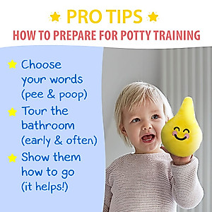 Potty Training with Potty Pals, Quick & Effective Way to Dump The Diaper, Use Fun Activities to Easily Teach Your Toddler The Concept of Potty Training with Cute, Washable Pee & Poop Plush Potty Toys