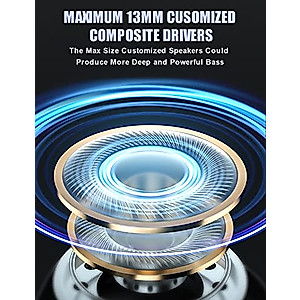 Ear Buds Noise Cancelling Wireless Earbuds Bluetooth 5.1 Headphones with 4 Microphone Stereo Deep Bass Air Buds 30H Playback LED Power Display in-Ear Earphones IPX6 Waterproof for iPhone&Android