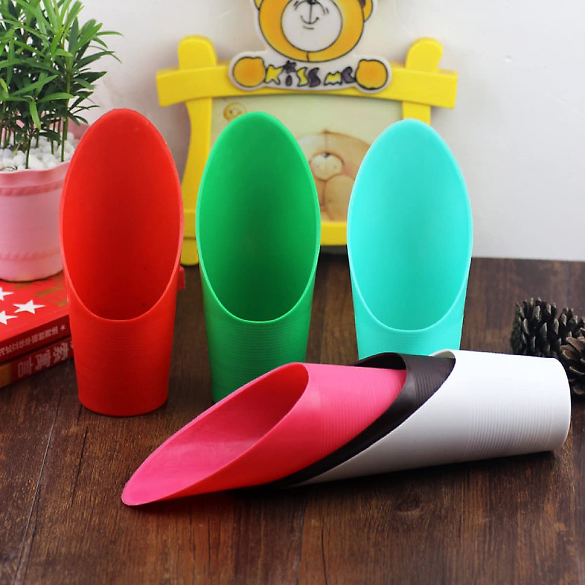 Happyyami 5pcs Gardening Shovel Tools Succulent Plants Scoop Bonsai Soil Scoop Plant Soil Scoop Bonsai Tool Garden Bucket Scoop Bonsai Bucket Scoop Bucket Shovel Potting Plastic