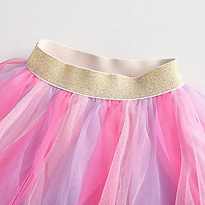 DXTON Baby Tutu Skirt for Toddler Girls Outfits Skirt for 2-8 Years SK114 10T