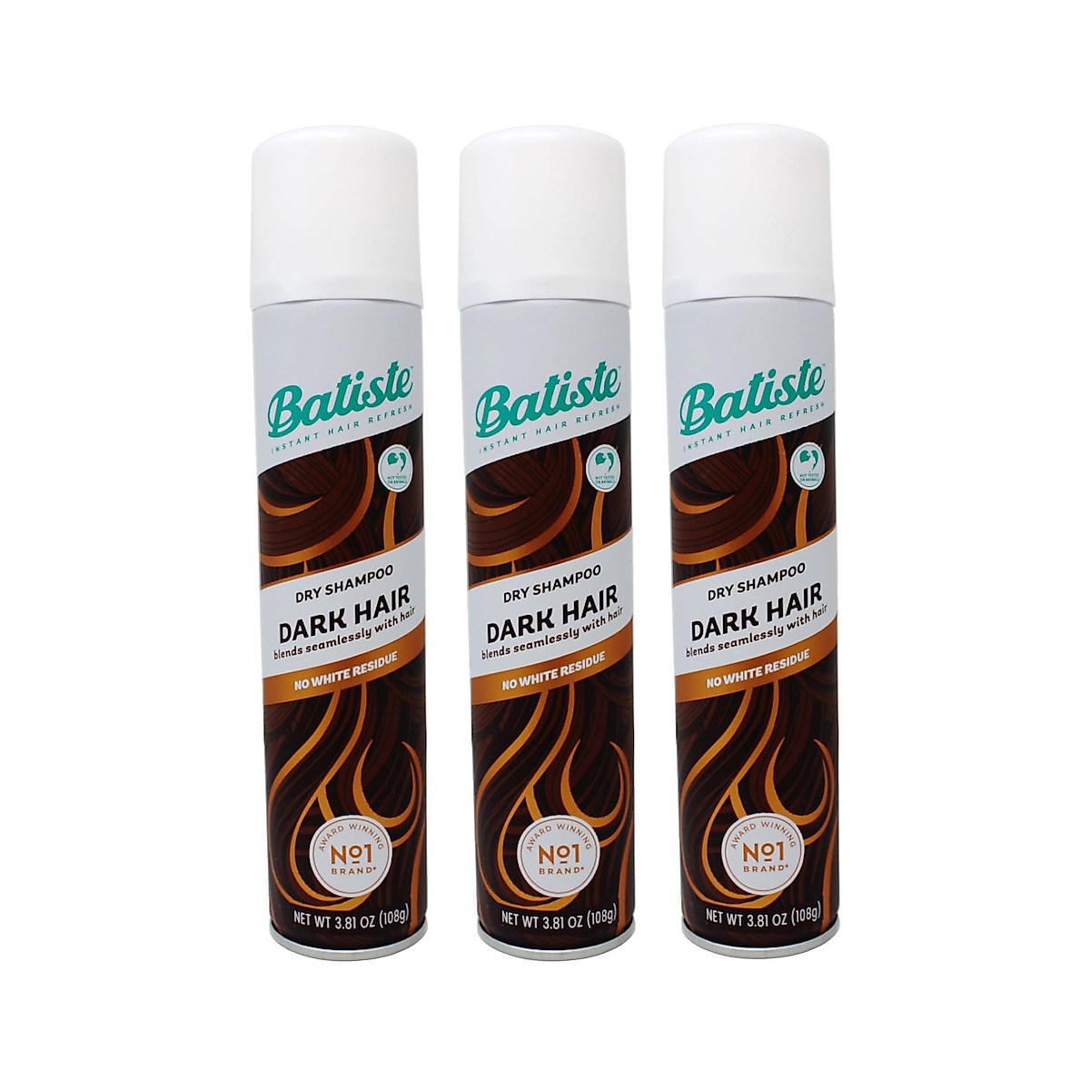 Batiste Dry Shampoo for Dark Hair, 3.81 oz, (Pack of 3)