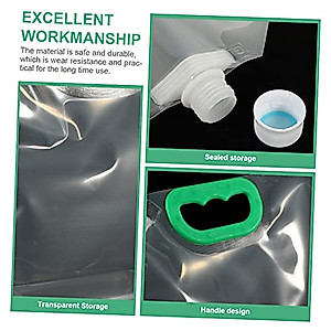 Zerodeko 20 pcs Transparent grain bag clear storage bag food storage bags airtight storage bags stand up grain bag rice grain sealed bags rich storage clear grain dry food household