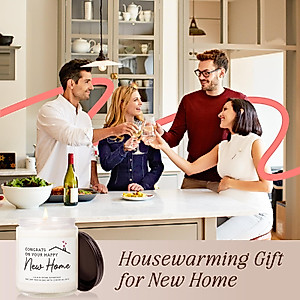 LUMELOOM House Warming Gifts New Home, Housewarming Gifts - 9oz Aromatherapy Lavender Scented Soy Wax Candle, New Home Gift Ideas, Best Housewarming Gifts 2024 for Women, Friend, New Home Gift Candle