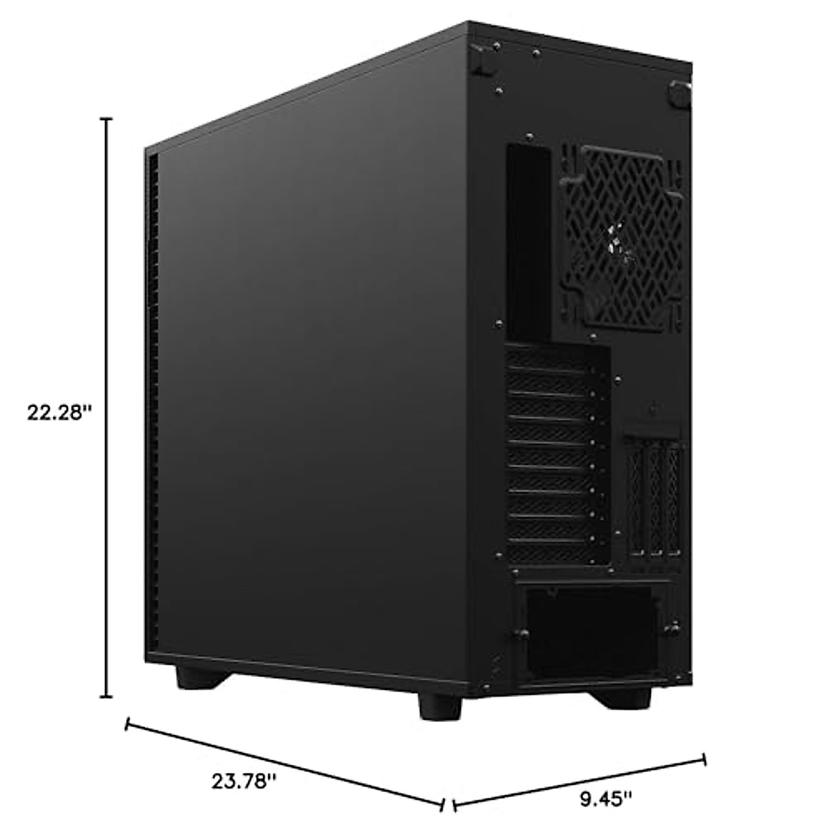 Fractal Design Define 7 XL Black Solid Brushed Aluminum/Steel E-ATX Silent Modular Full Tower Computer Case