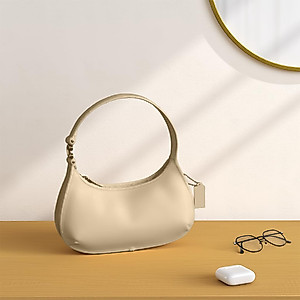 COACH Glovetanned Leather Eve Shoulder Bag, Ivory