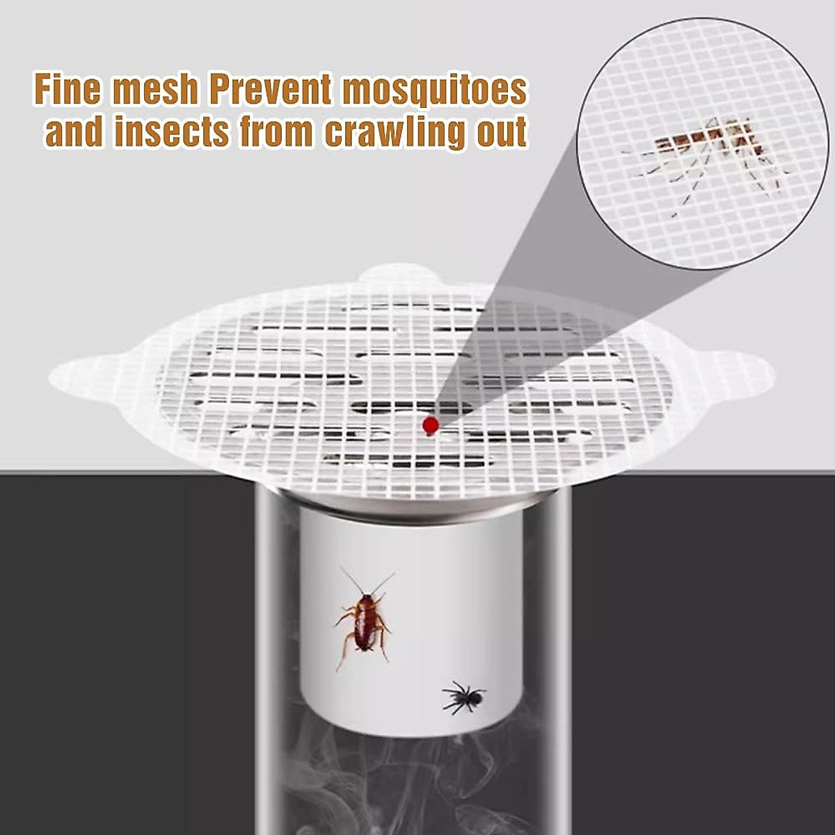 Shower Drain Hair Catcher Mesh Stickers, Drain Hole Hair Collector Shower Drain Covers, Hair Drain Stickers Filter Patches Floor Drain Stickers for Bathroom, Bathtub, Kitchen Sink (30, Style B)