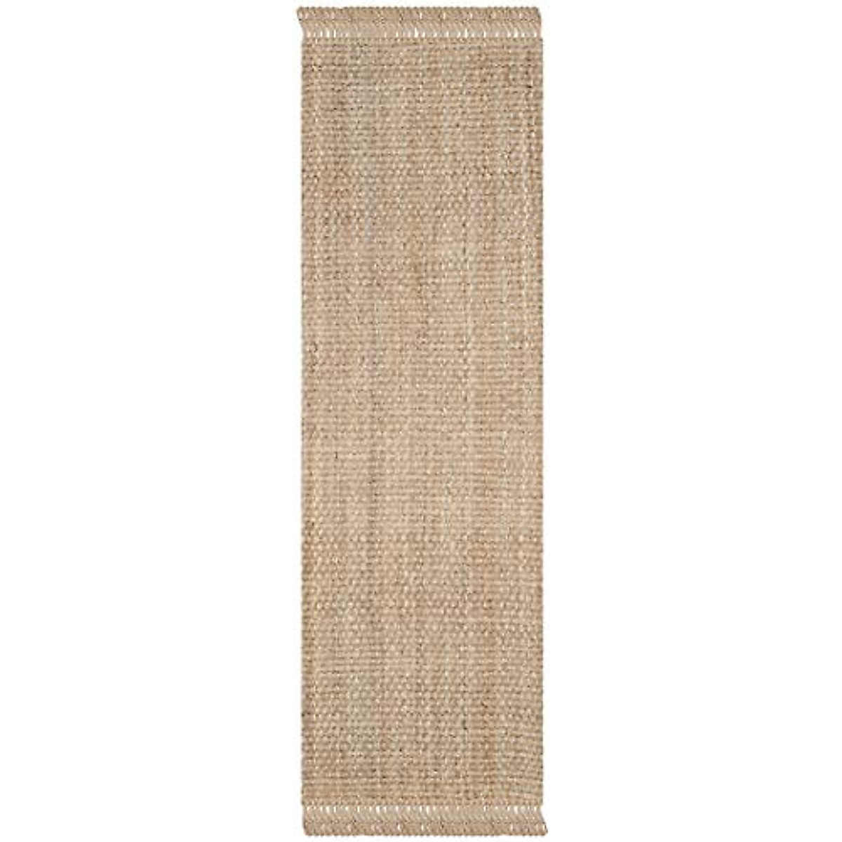 SAFAVIEH Natural Fiber Collection Runner Rug - 2'6" x 6', Natural, Handmade Tassel Jute, Ideal for High Traffic Areas in Living Room, Bedroom (NF467A)