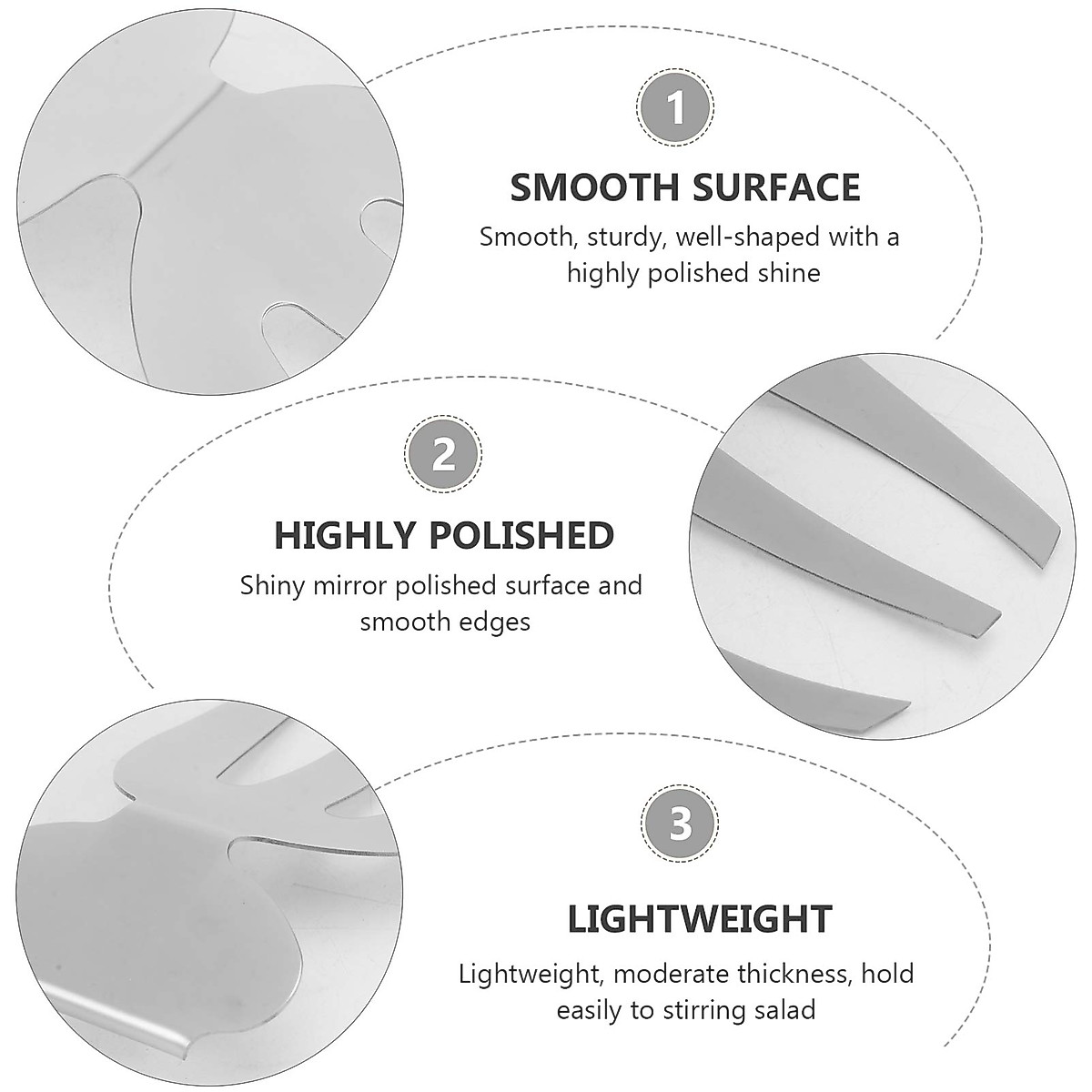 Luxshiny Salad Spoons 1pc Wooden Salad Hands Pasta Salad Server Hands Salad Hands Stainless Steel Salad Hands for Serving Pooper Scooper Metal Tools Mixers Kitchen Tool Manual Set