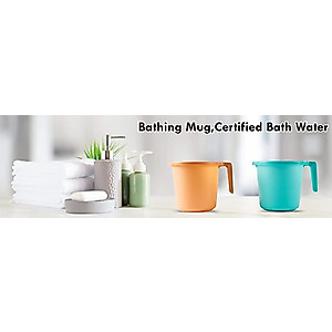 AEJESOP Combo Pack Bathing Mug,Certified Bath Water Mug,Camping Mugs - Capacity 1.5 Litre each