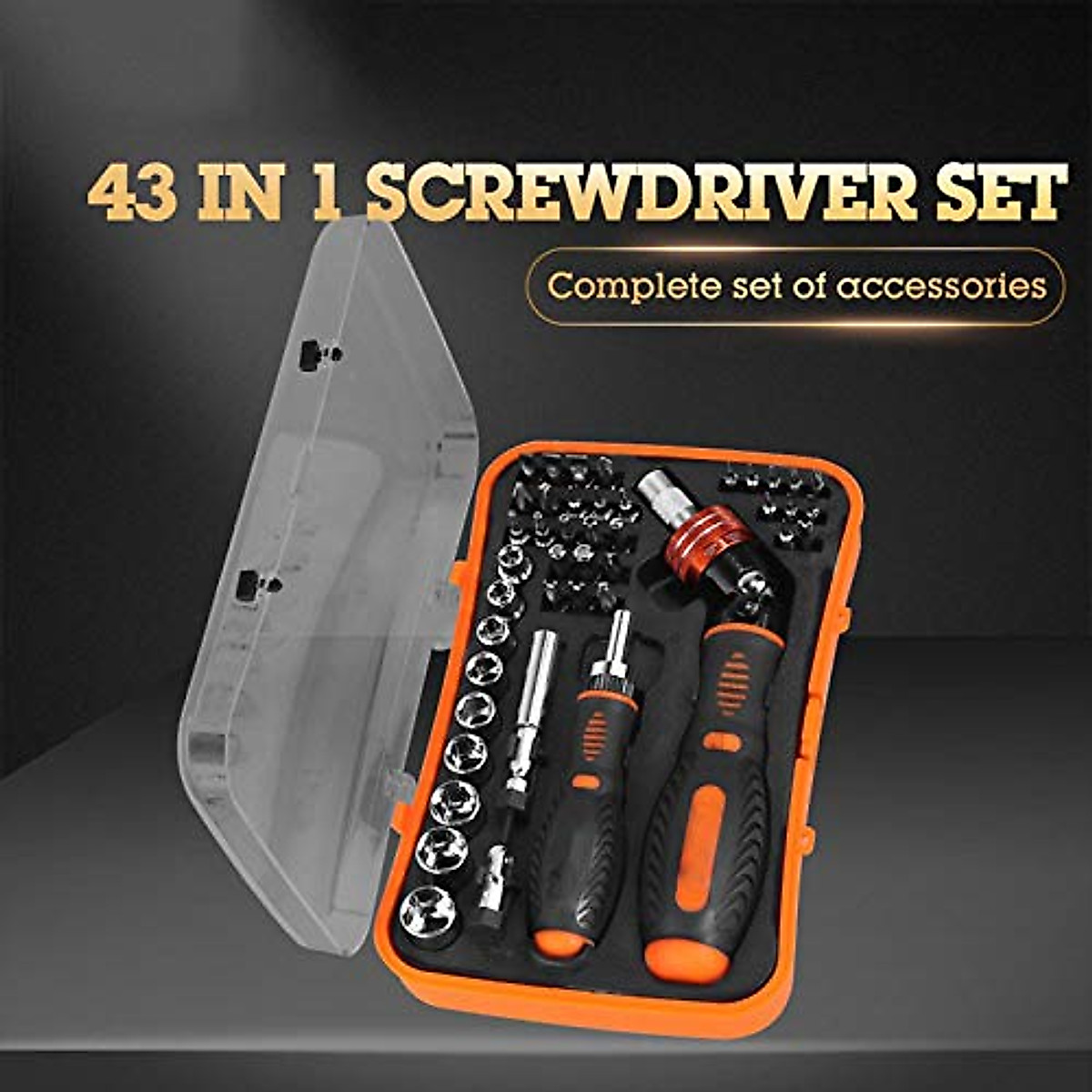 ZRSJ 45-Piece Set Screwdriver Set, Precision Screwdriver Bits Set Kit Small Repair Tools Set, Electronics Repair Tool Kits Used for Smartphones,Other Electronics (Size : 45-Piece Set)