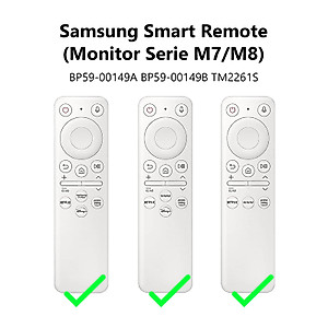 Silicone Protective Case for Samsung M70B/M80B Monitor Remote, Anti-Slip Shockproof Cover for Samsung Smart Remote BP59-00149B BP59-00149A TM2261S with Lanyard Glow in Dark (Green)