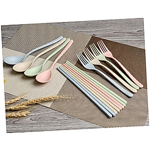 KJHBV Divided Toddler Kids Trays for Eating Kids Plate Infant Suit Travel Cutlery Kids Suit Baby Kit Baby Suits Straw Dinnerware Fiber Dinnerware Wheat Student Cartoon