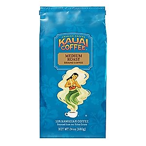 Kauai Coffee Koloa Estate Medium Roast - Ground Coffee, 24 oz Package