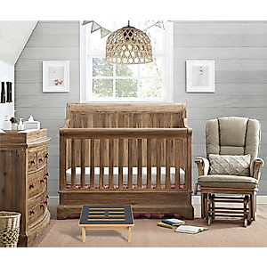 One Step Stools for Adults 6.5in with Non-Slip Rubber Stepping Surface, Indoor/Outdoor Wooden Step Stools, 580lbs Carrying Capacity, Suitable for Kitchen, Bathroom, Bedside Support…