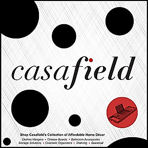 Casafield Bamboo Bathtub Caddy - Luxury Expandable Bath Tray - Adjustable Tub Organizer Holder for Tablet, Book, Phone, Wine Glass, Candles, and Soap