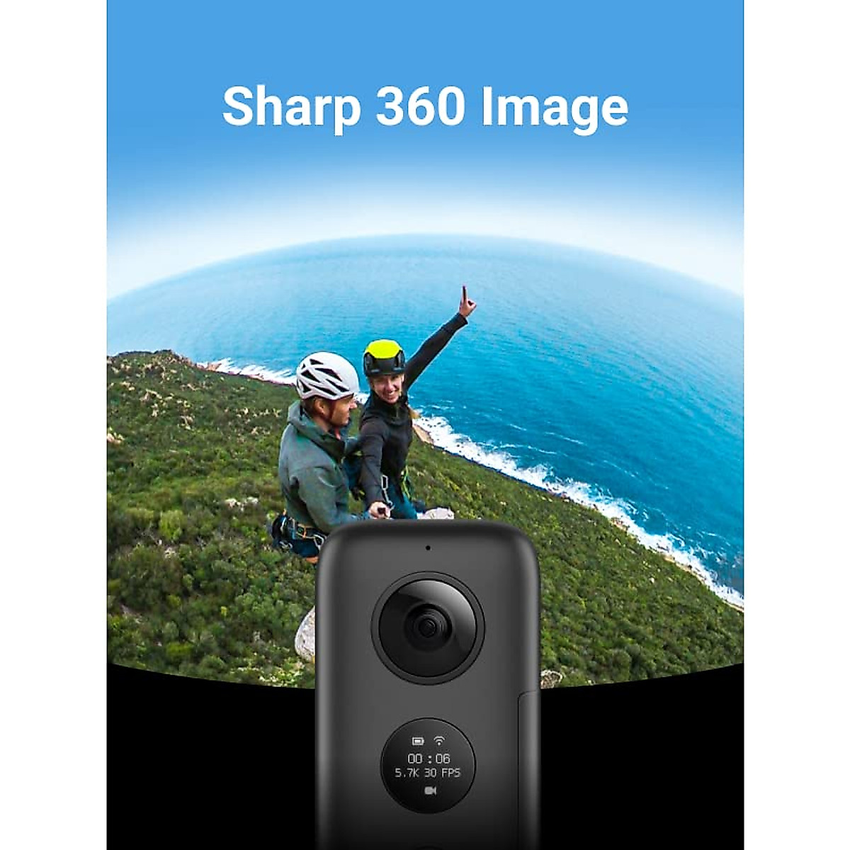 Insta360 ONE X Action Camera 360 Degree, 5.7K Video 18MP Photo, FlowState Stabilization, Real Time WiFi Transfer, Sports Video