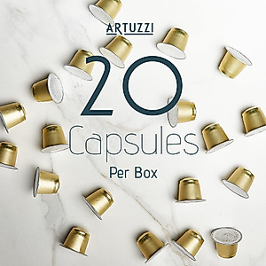 Artuzzi 60ct Compatible Nespresso Pods | Cookie, Almond, Hazelnut Flavored Pods for Original Nespresso | Italian Espresso I Aluminum & Recyclable